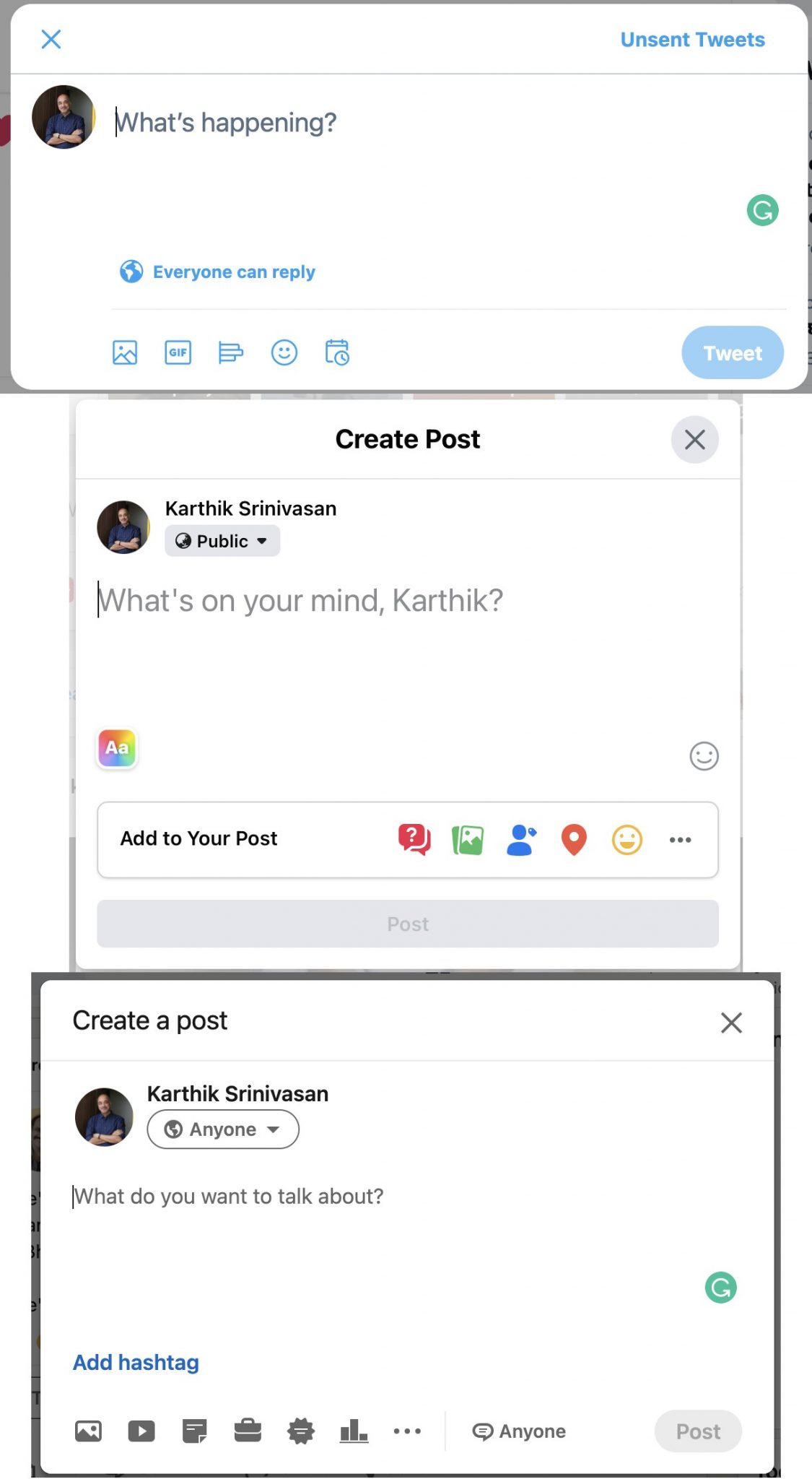 Social media status update prompts | beastoftraal.com
